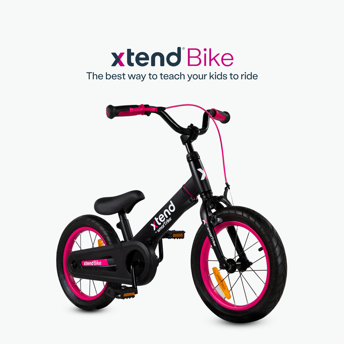 smarTrike Xtend 3 Stage Convertible Kids' Bicycle – Pink/Black – Wheelie World