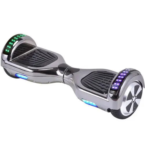 Silver LED Hoverboard – Wheelie World