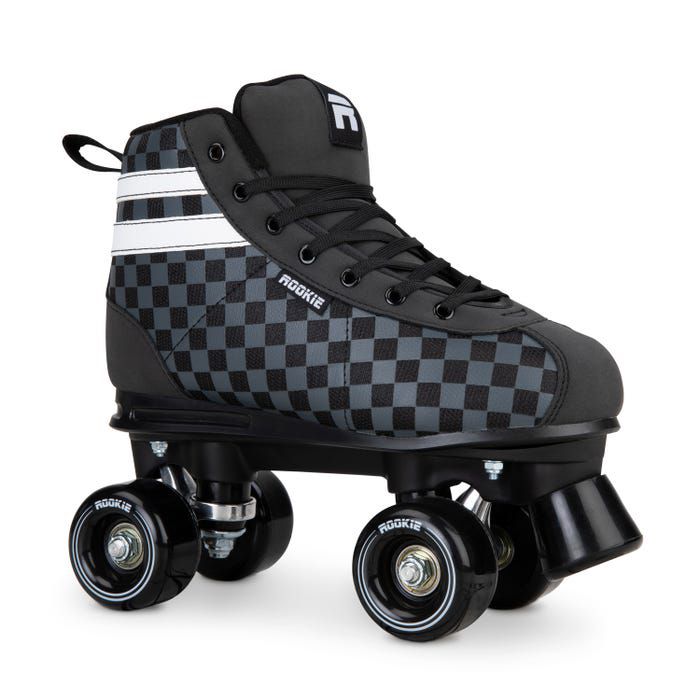 Black V2 checker quad Roller skates – Wheelie World
